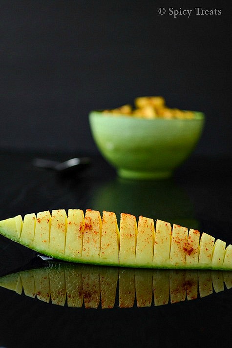 Spicy Treats: Instant Mango Pickle / Quick Mango Pickle / Raw Mango Pickle