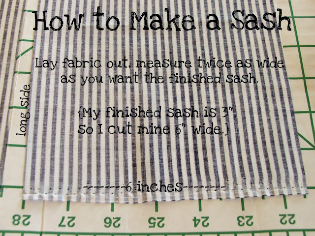Life is {Sew} Daily: How to Make a Sash {Tutorial}
