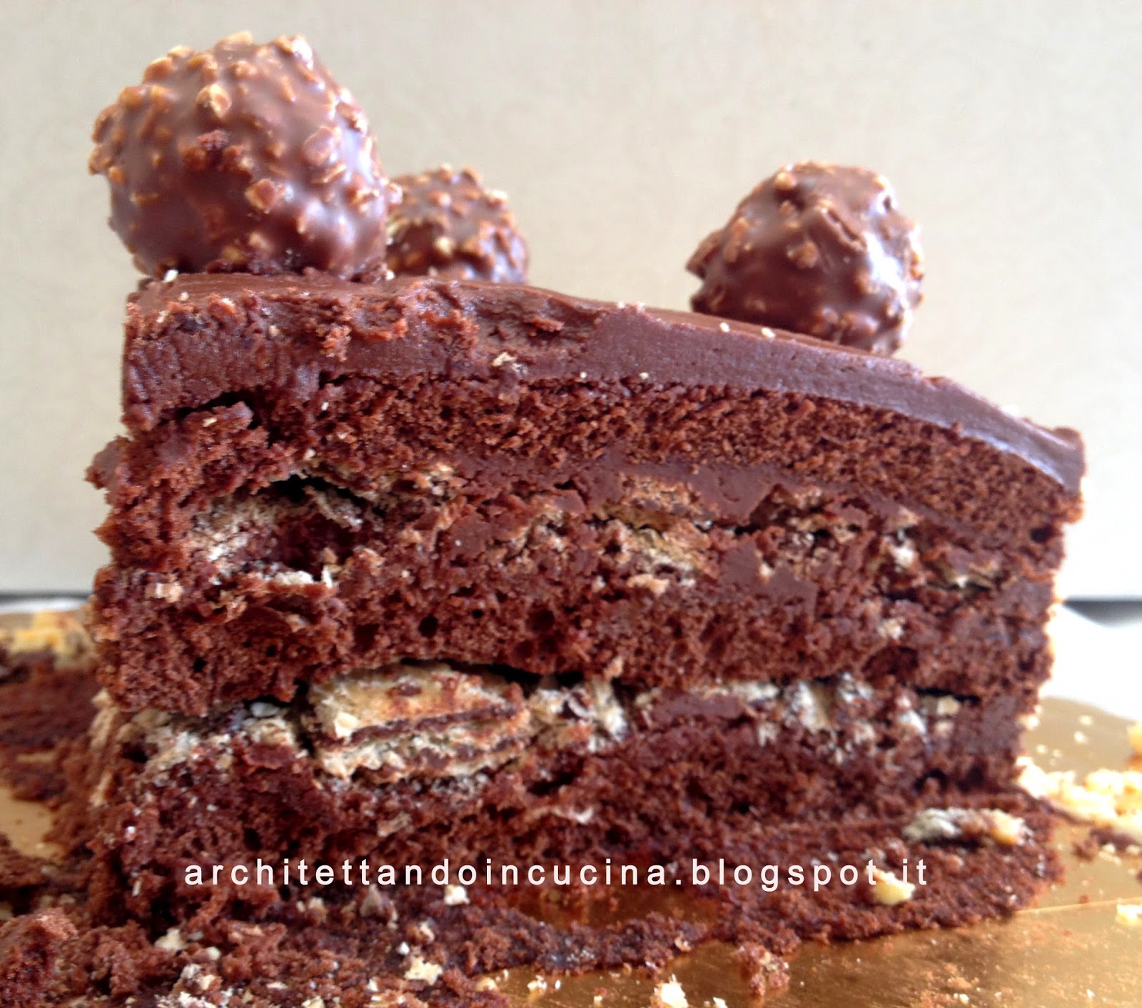 Torta Rocher - Architettando in cucina