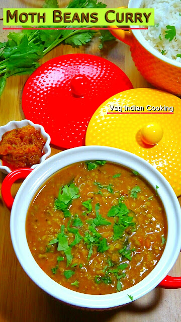 Veg Indian Cooking: Moth Beans Curry