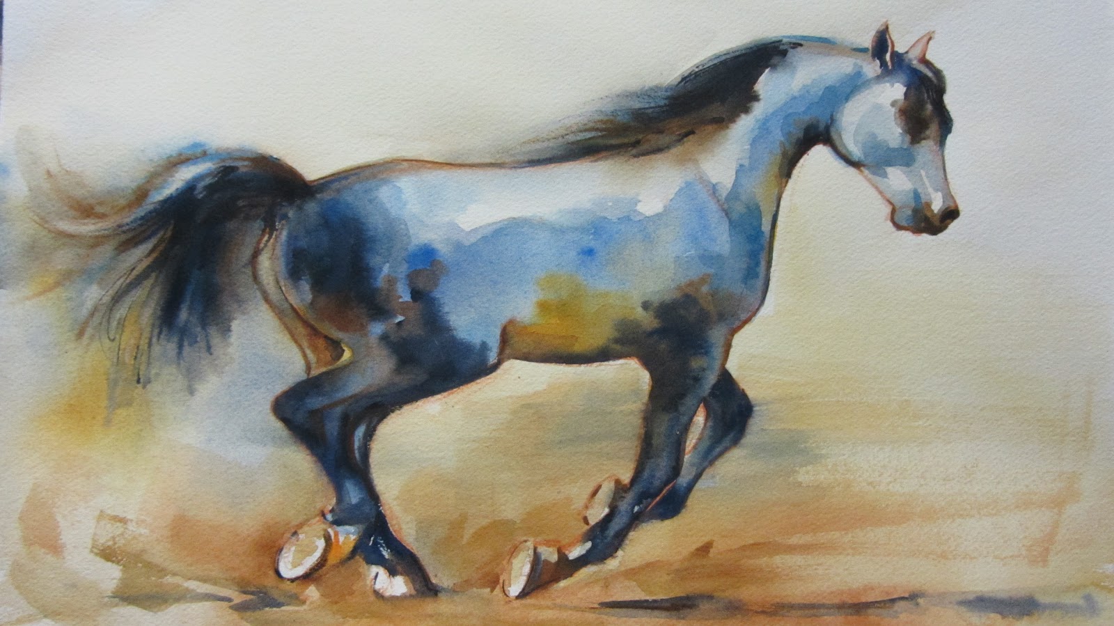 Mercè Nogueira: ACUARELAS (CABALLOS)