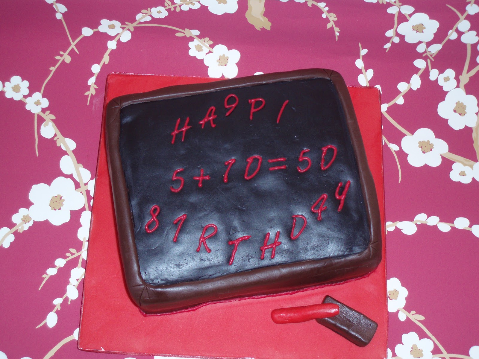 Chintzy Cakes: Blackboard Cake