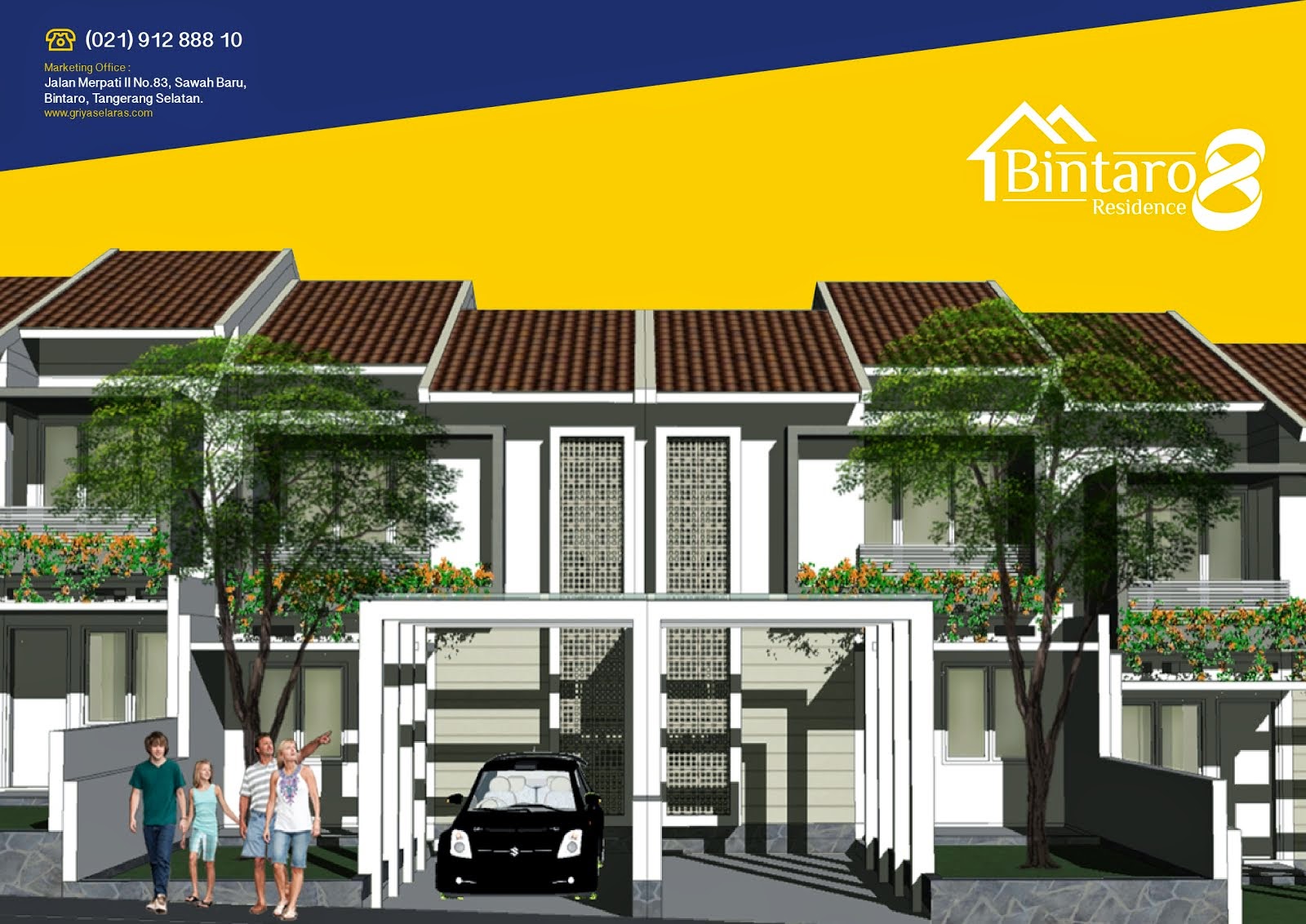 RUMAH TOWN HOUSE BINTARO 8 RESIDENCE