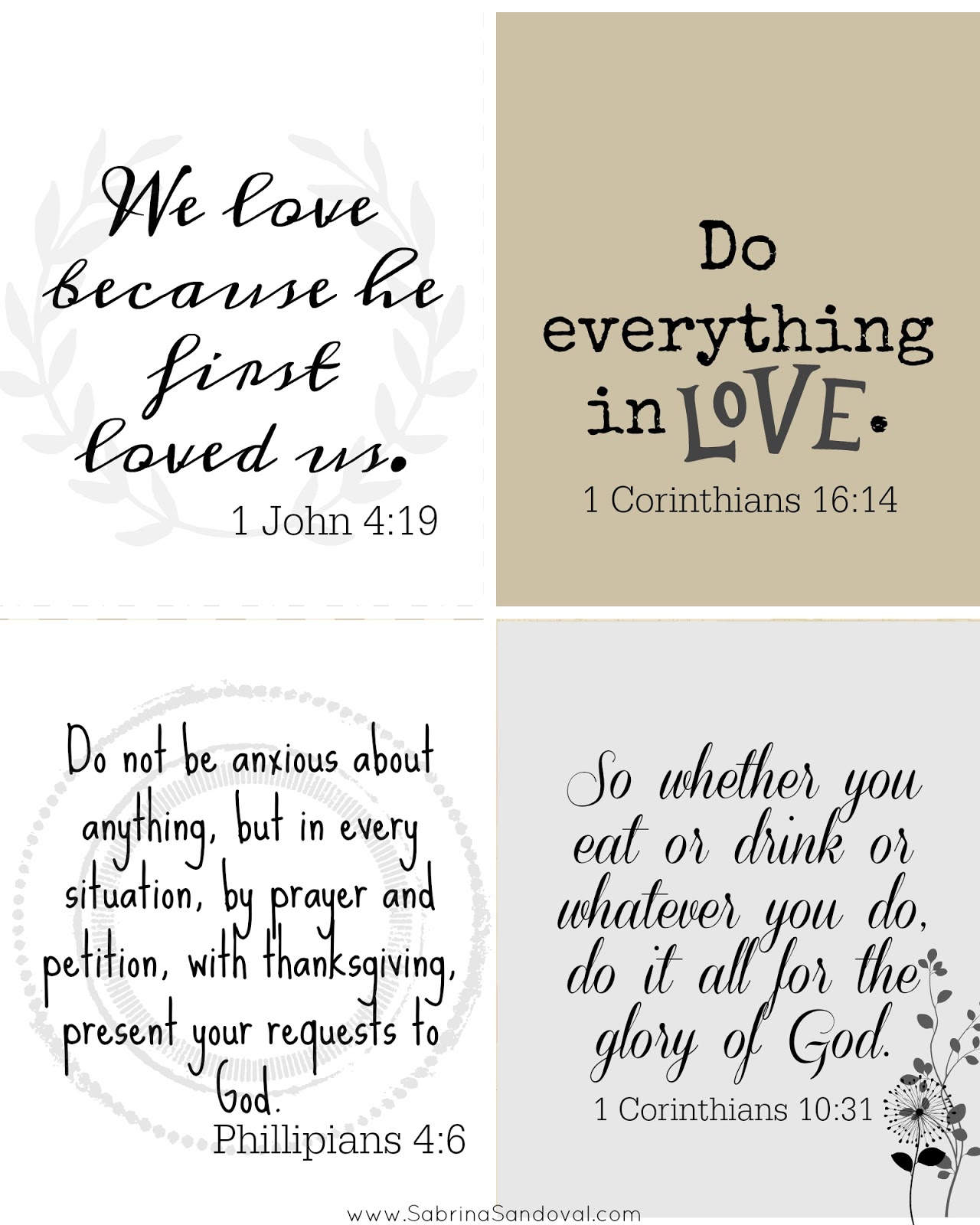 Verse of the Week and FREE Printables! | Sabrina Sandoval