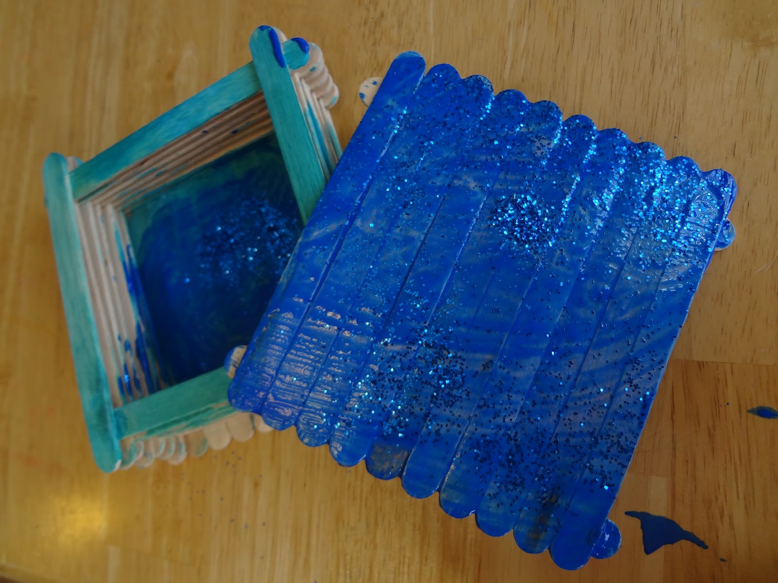 Sparkle and Splatter: Craft Stick Treasure Box