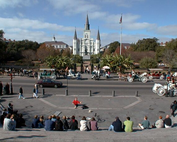 Square People: Famous Squares: Jackson Square