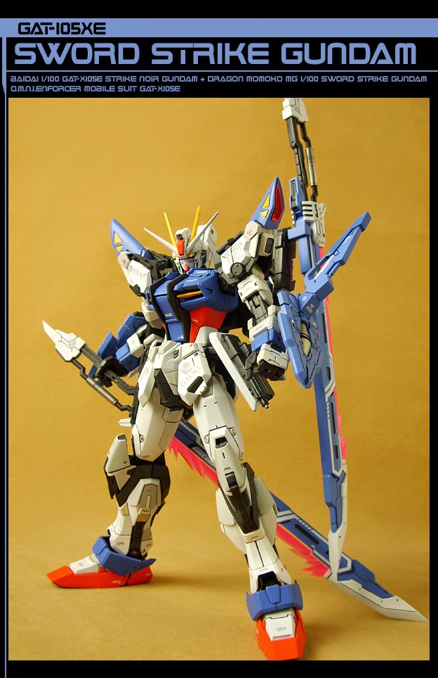 Gundam Family: MG 1/100 GAT-X105E Sword Strike Gundam "Dual Swords ...