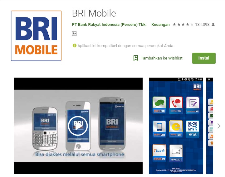 BRI Mobile Aplikasi Di Mobile ( Android ) Mudah Untuk Transaksi ...