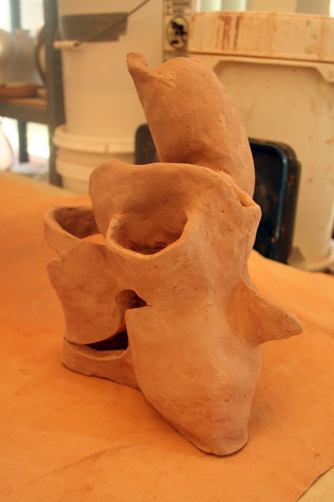 Clay shares: Abstract coil nature project