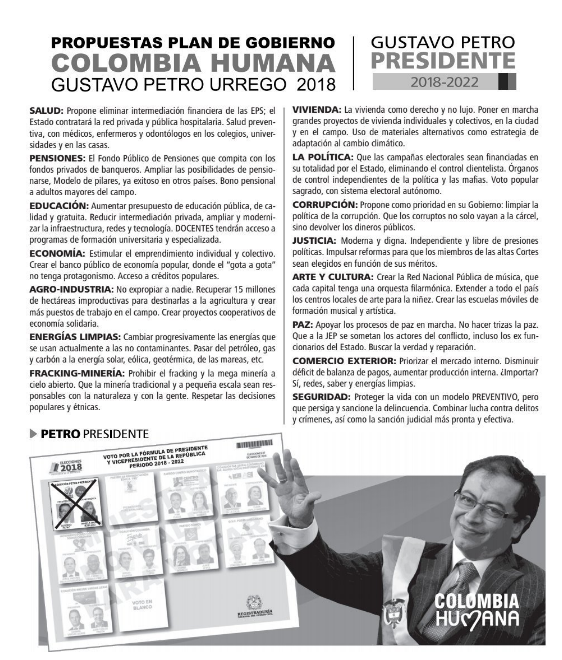 Movimiento Progresista Colombiano: Llamado Urgente