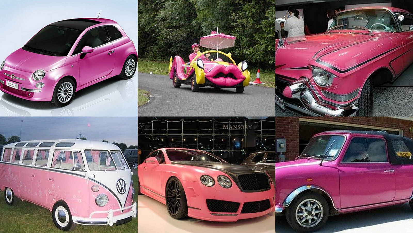 loucas por pink: CARROS COR DE ROSA