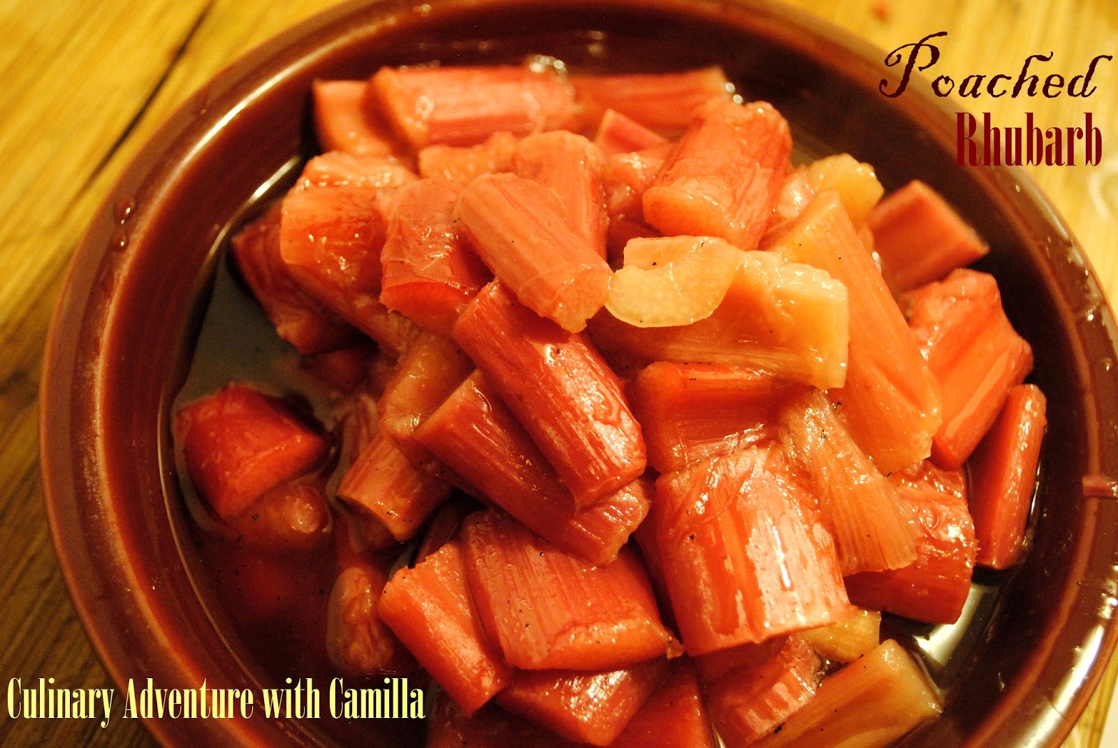 Vanilla-Poached Rhubarb