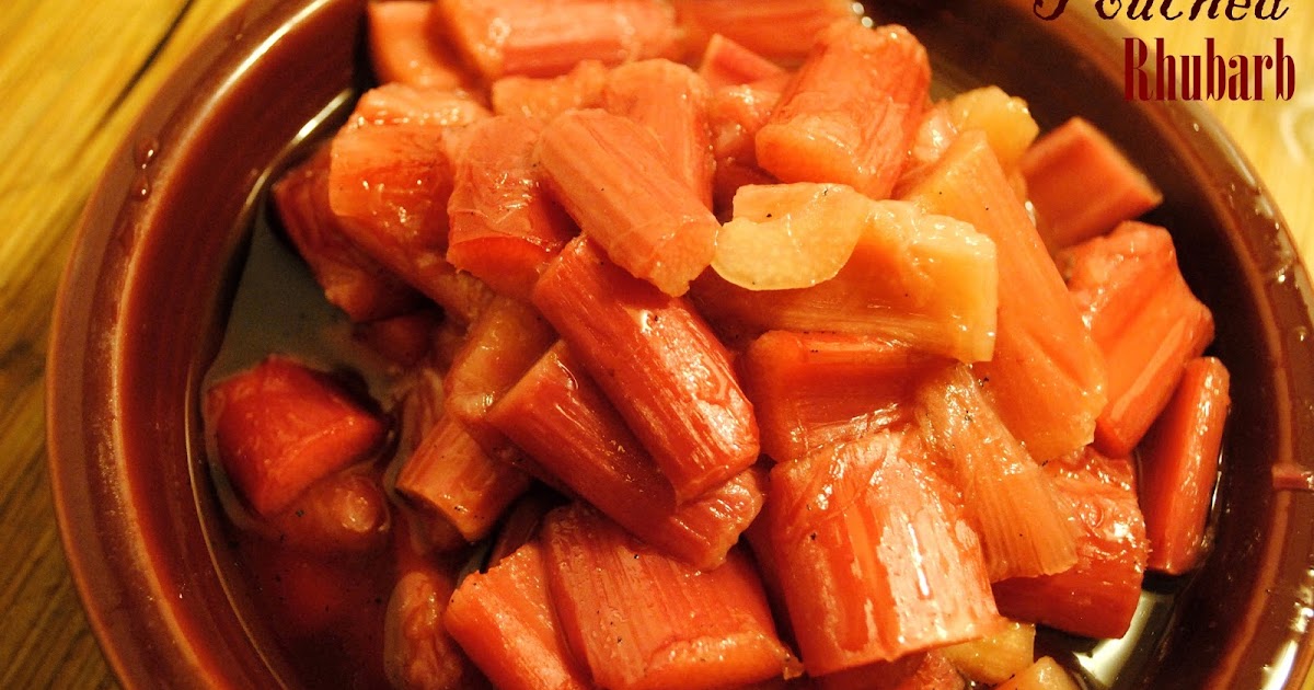 Vanilla-Poached Rhubarb