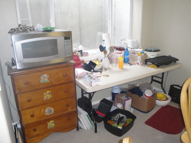 All Things Provident: Setting Up a Makeshift Kitchen