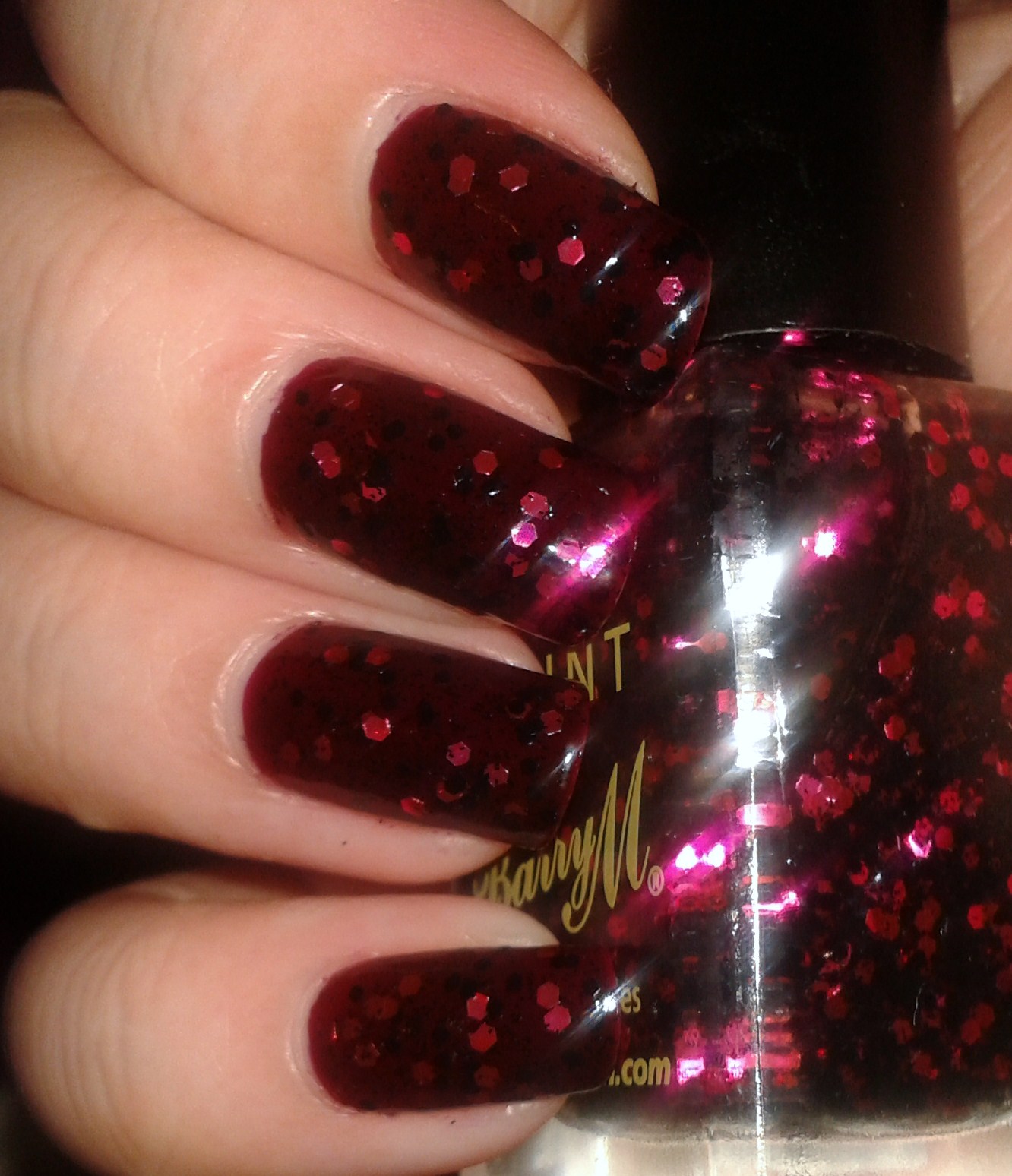 Geordie Nails: Barry M ~ Ruby Glitter