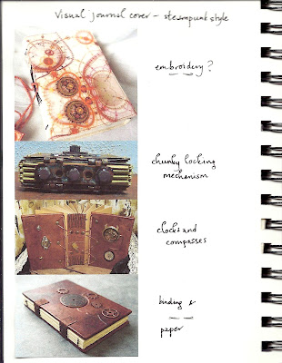 Steampunk Style: Visual journal cover