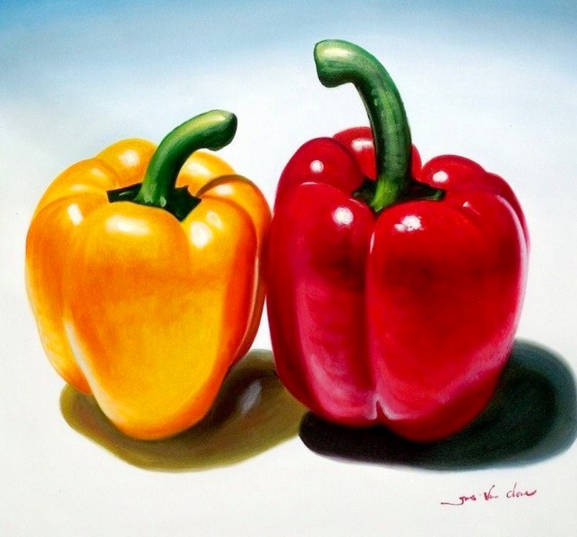 Imágenes Arte Pinturas: Bodegón realista: pintura moderna