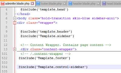 Implementasi Penggunaan Blade Template Laravel - My Lecture Notes