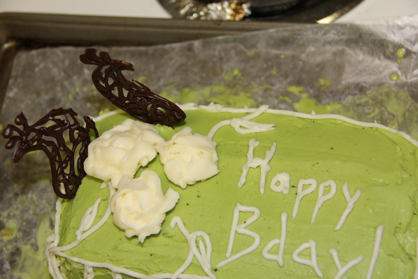 Priya's Food Blog: Green Tea Ice Cream Cake with Green Tea Icing
