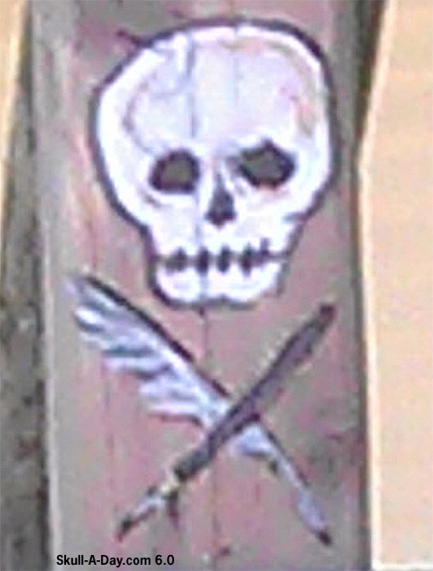 Poetry Pole Skull
