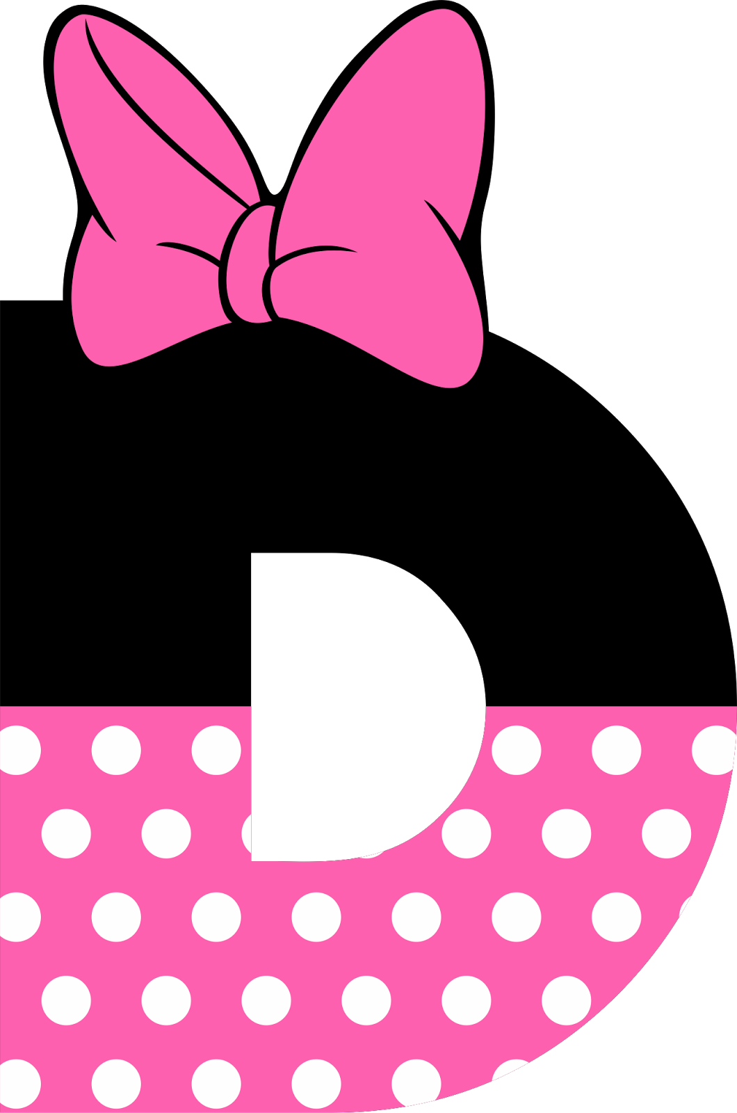 Precioso Alfabeto Tipo Minnie Rosa. - Oh my Alfabetos!