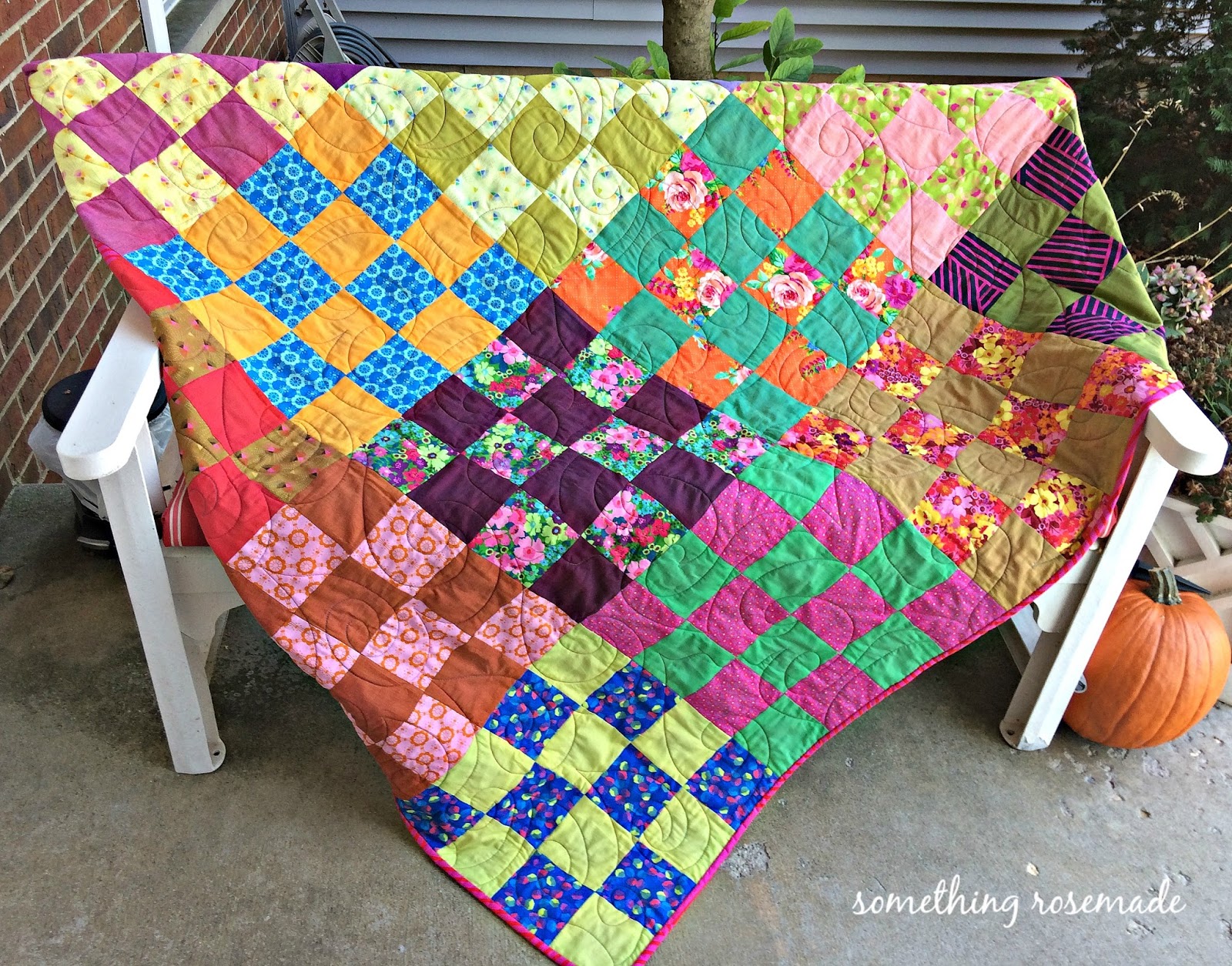 something rosemade: Mostly Manor Sweet Sixteenpatch Quilt