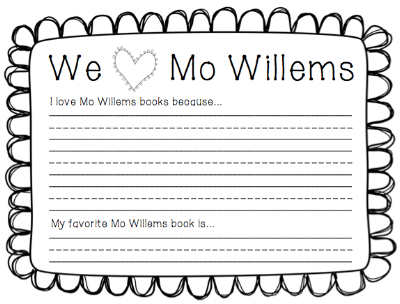 Fourth Grade Teacher Lady: We HEART Mo Willems