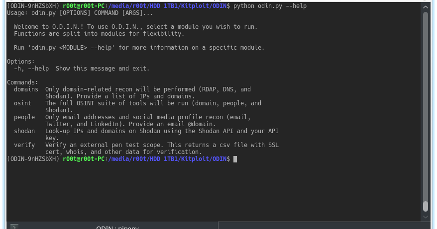 ODIN - Tool For Automating Penetration Testing Tasks - KitPloit ...
