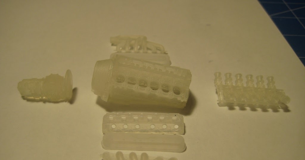 24th-scale: 3D printed LS3 V12 motor Part 2