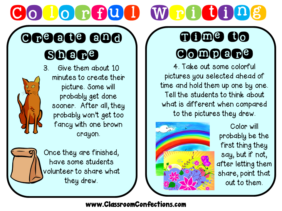 Creating Colorful Writing |Classroom Activities: Social Studies ...