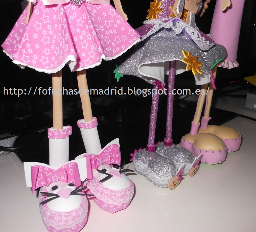 Vendo muñecas fofuchas en Madrid: Fofucha con ratoncitos de color rosa:)