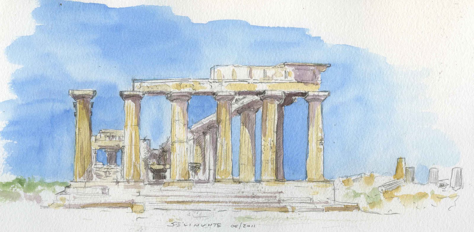Urban Sketchers Italy: Sicilia, Selinunte