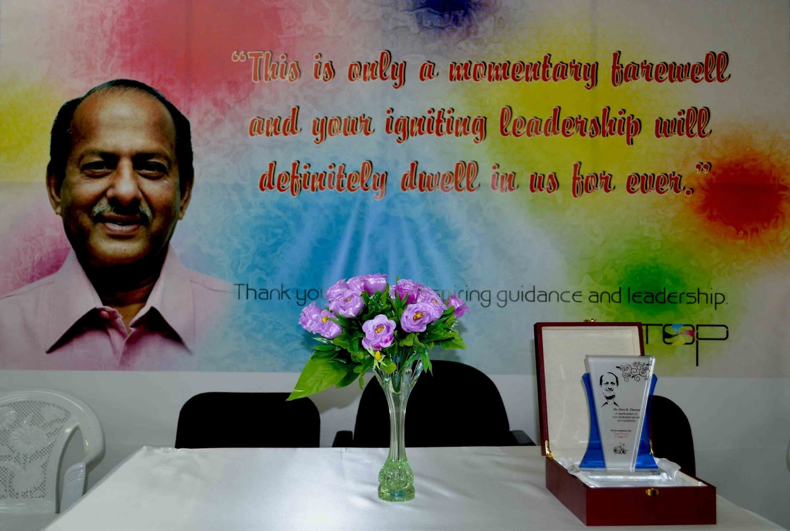 Mr. Davy K. Thomas Farewell - A Manager,Team leader and A Father ~ Alex ...