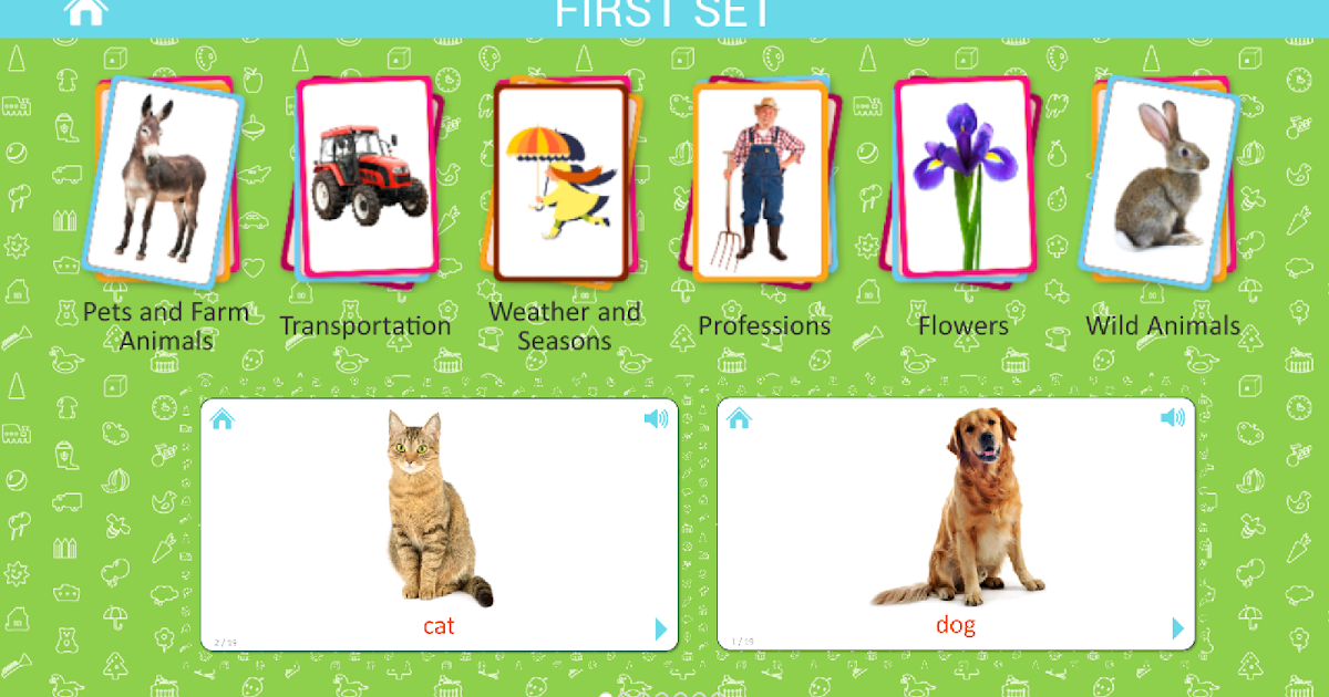 FlashCards For Kids: Cat and Dog - Flashcards for Kids