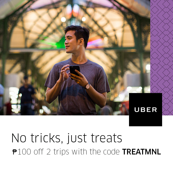 Uber Halloween Treat: P100 off 2 trips! - Kuripot Journal