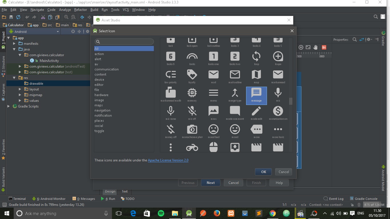 Cara menambahkan ikon di android studio tanpa download - Autodika