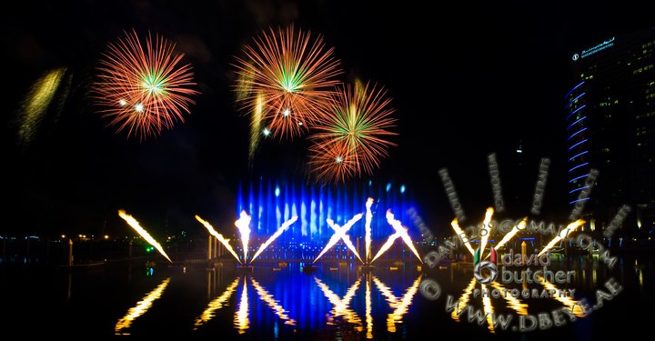 David Butcher Photography: Fire, Light & Water Show at Dubai Festival City