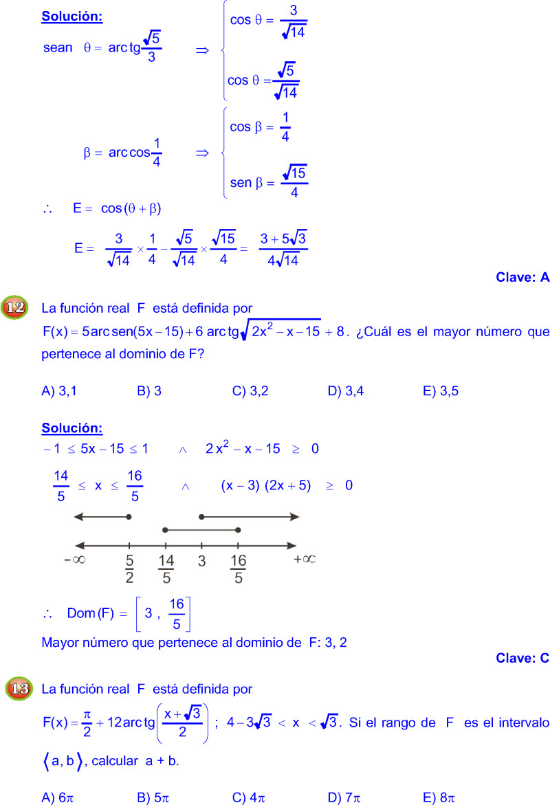 ARCOSENO , ARCOCOSENO , ARCOTANGENTE , ARCOCOTANGENTE , ARCOSECANTE Y ...
