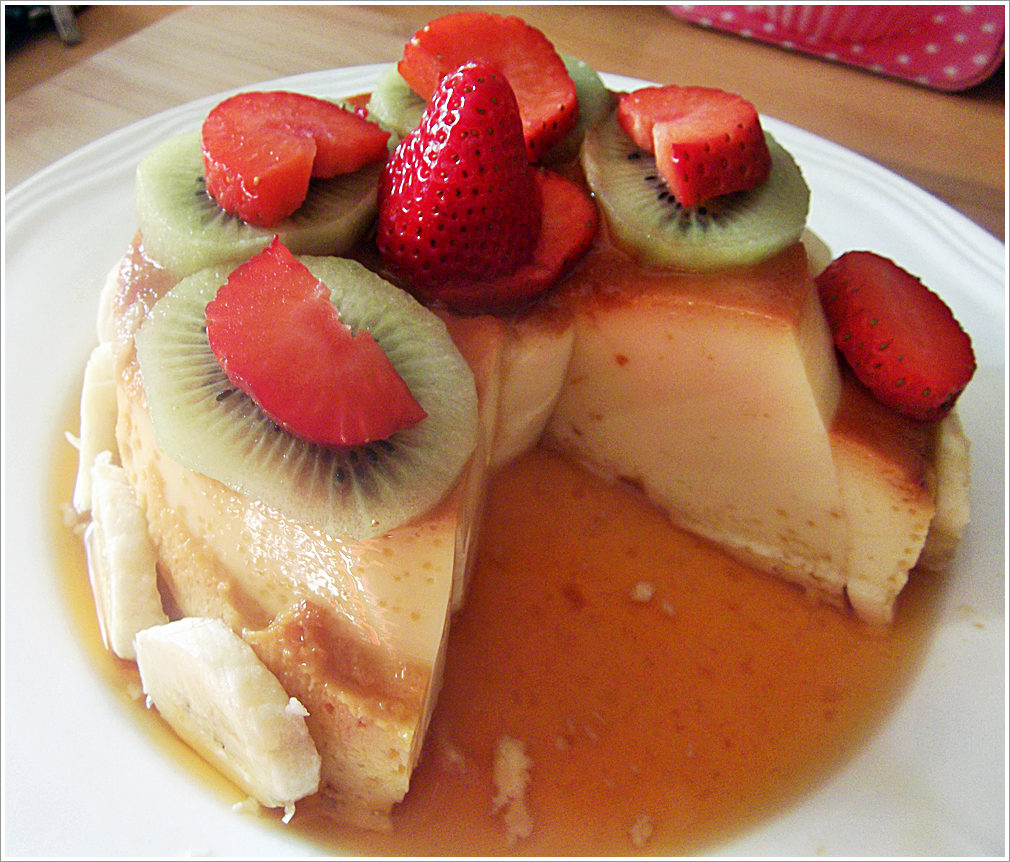La cocina de Mari & Nuri «let's cook!» : Flan de huevo con frutas ♦