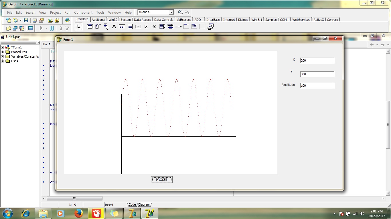 Membuat Grafik Sinusoida dengan Delphi 7