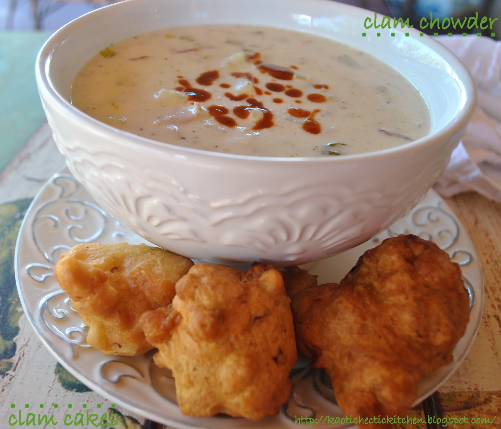 so nice i'm posting twice.. friday night clam chowder with crispy clam ...