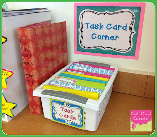 Task Card Corner: Task Card Storage & Organization