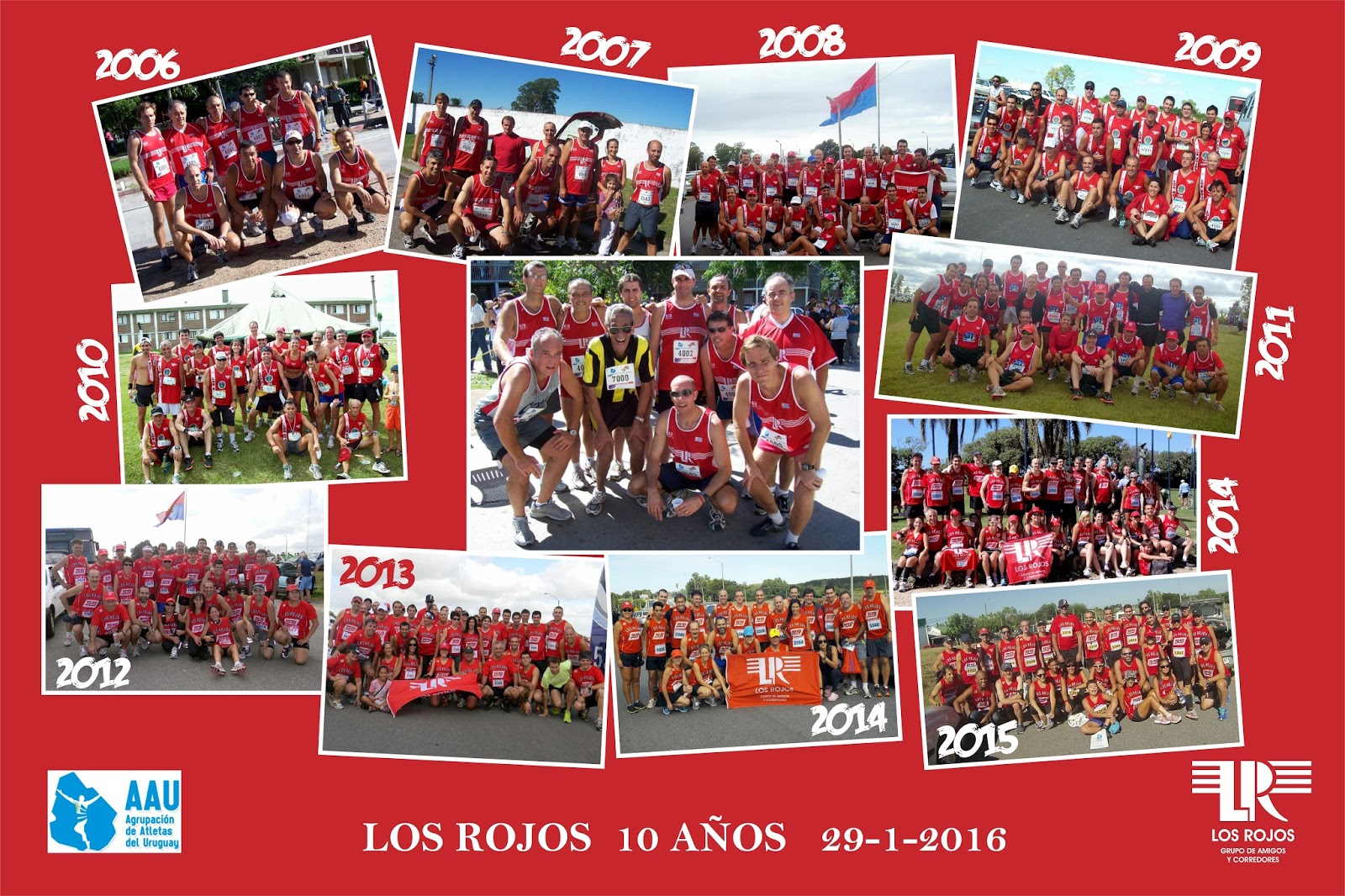 Los Rojos: 10 años de Los Rojos, 29 de enero. Lo festejamos el domingo ...