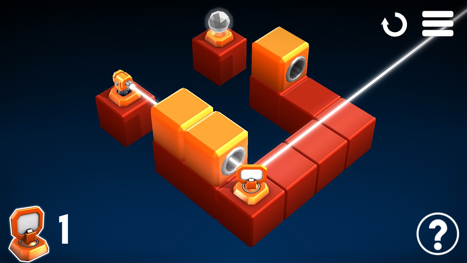 Droidsloco: Raytrace เกมส์ปริศนาแสงสะท้อน