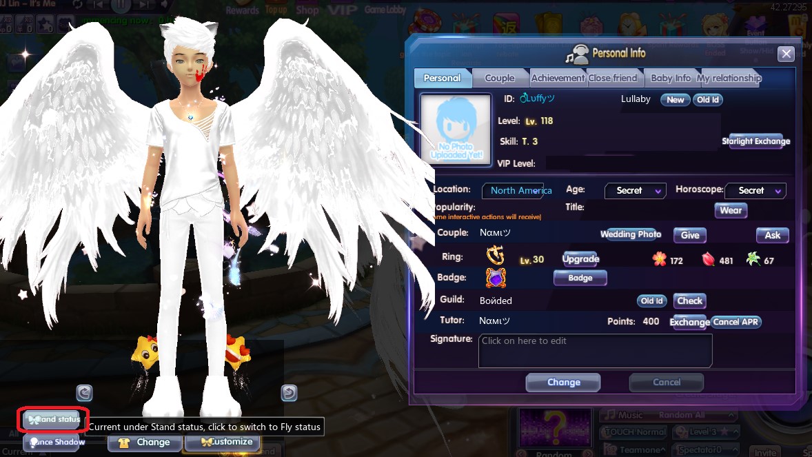 Fly & Stand Status ~ Touch 3claws Blogspot