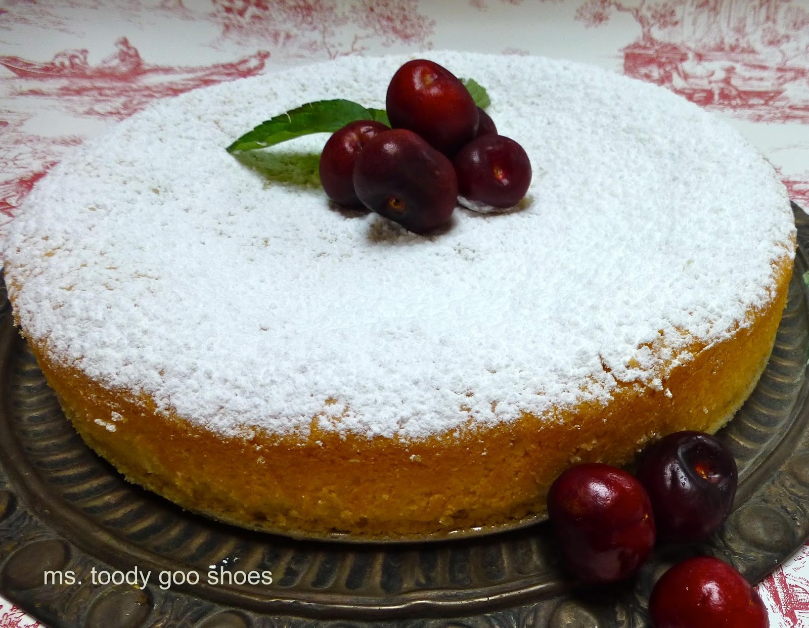 Ms. Toody Goo Shoes: Extra-Credit Basque Cake With Cherry Preserves