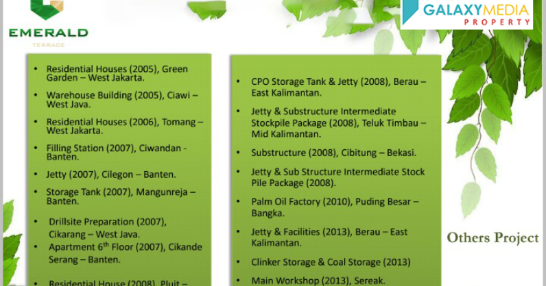 Developer Emerald Terrace | Emerald Terrace Bekasi