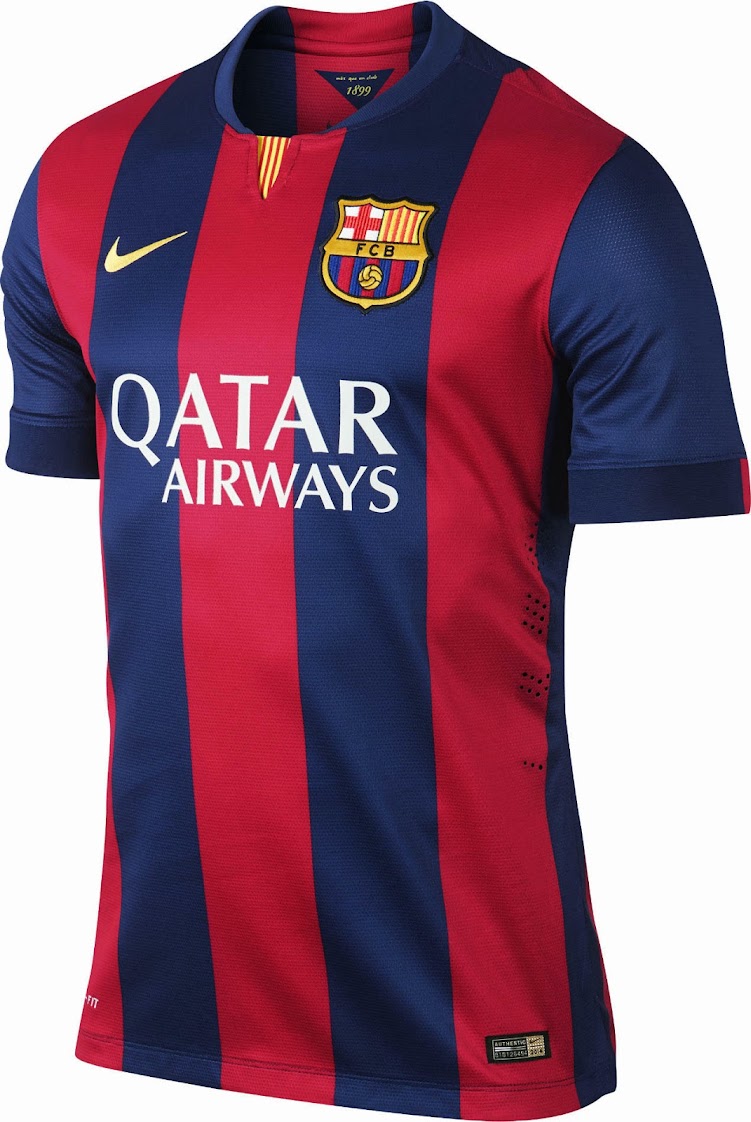 FC Barcelona 14-15 (2014-15) Home, Away and Third Kits - Footy Headlines