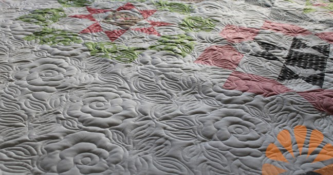 Piece N Quilt: Edge to Edge Machine Quilting Roses by Natalia Bonner