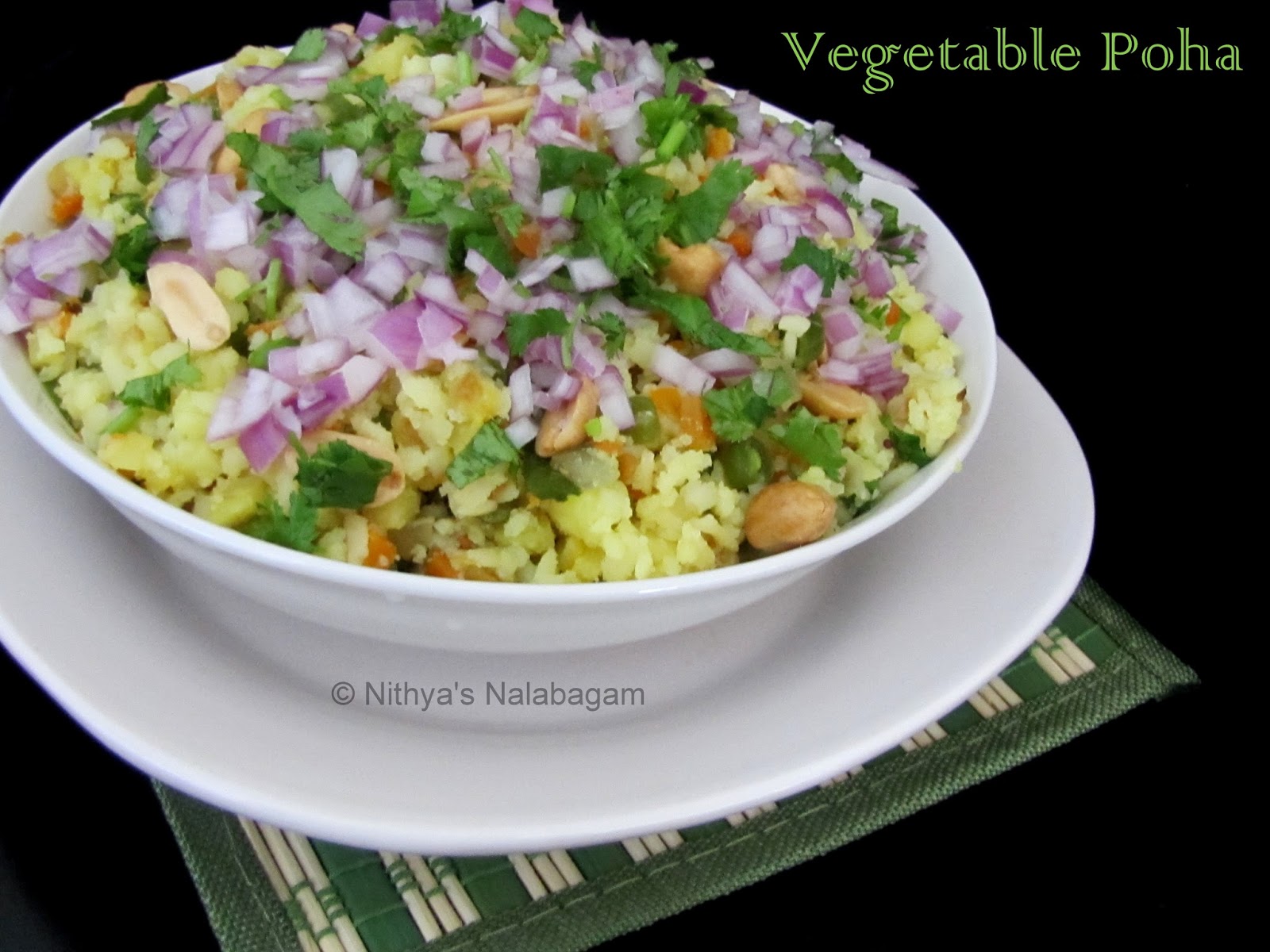 Vegetable Poha | Vegetable Aval upma |Nithya's Nalabagam